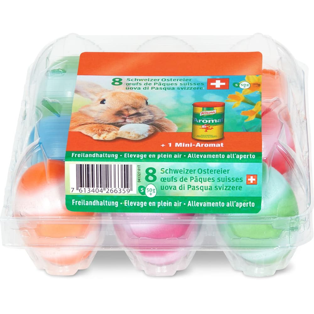 Swiss Easter eggs S · free-range, 1 Mini-Aromat • Migros Online