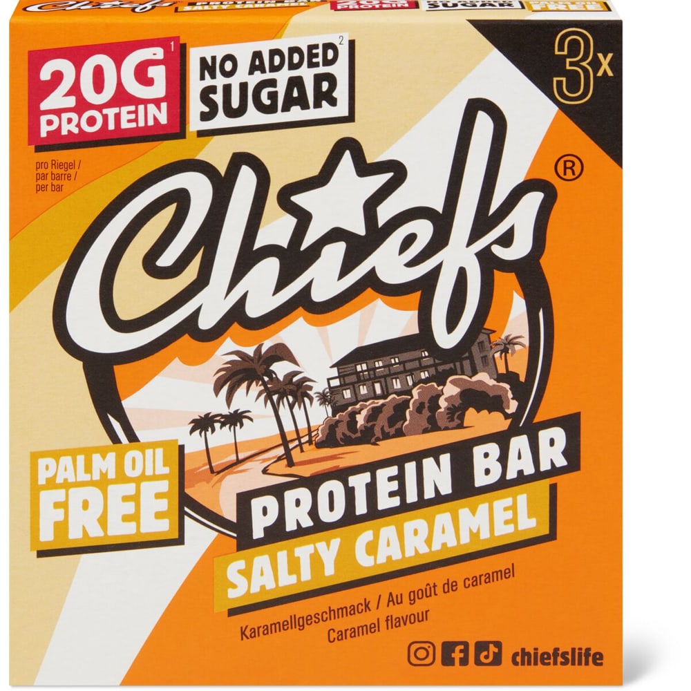 Buy Chiefs · Protein bar · salty caramel • Migros