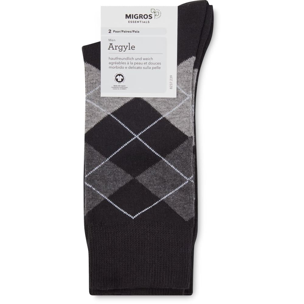 BIO Chaussettes pour hommes Argyle 2-prs • Migros