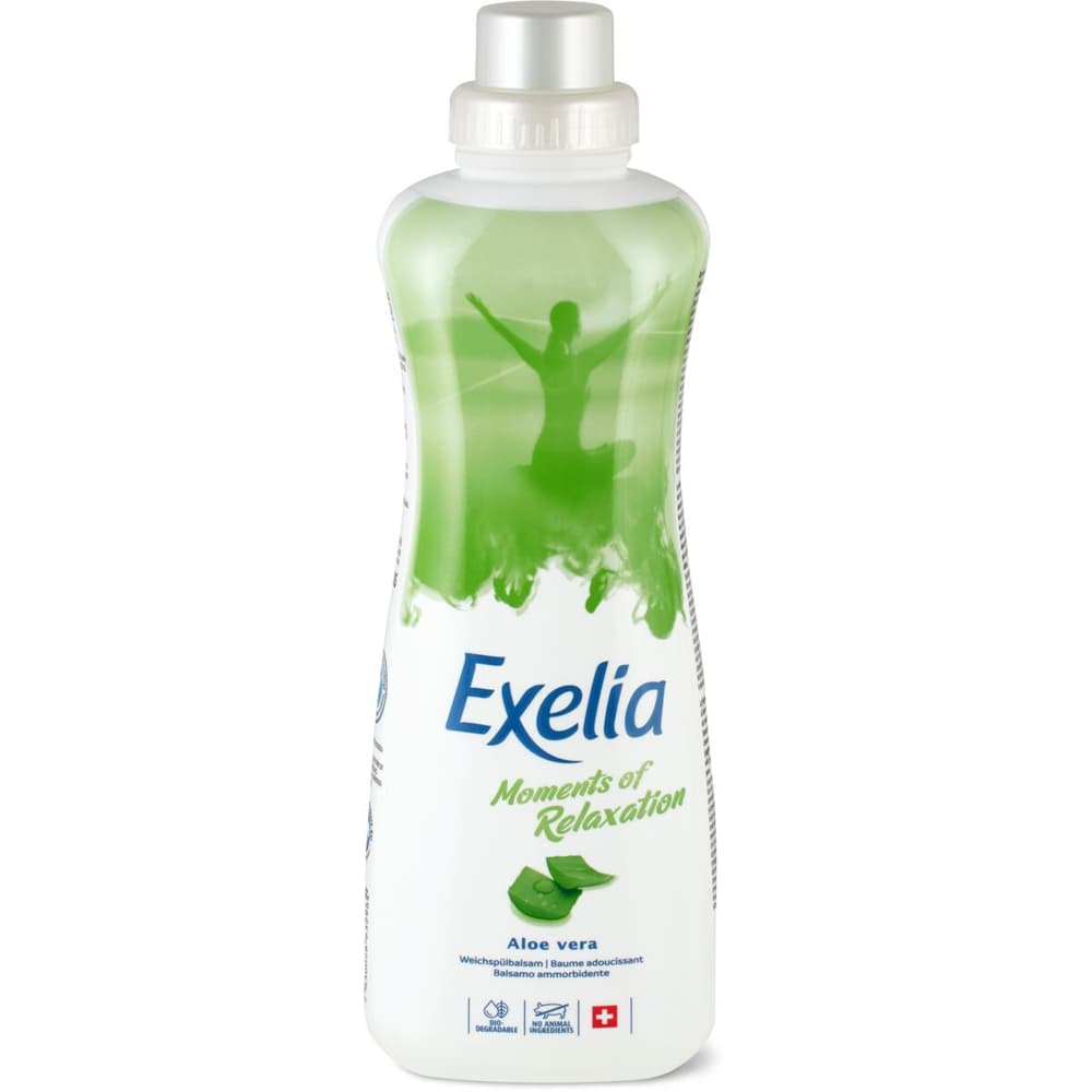 Exelia Moments of Relaxation · Fabric softener · 50 wash cycles, Aloe ...