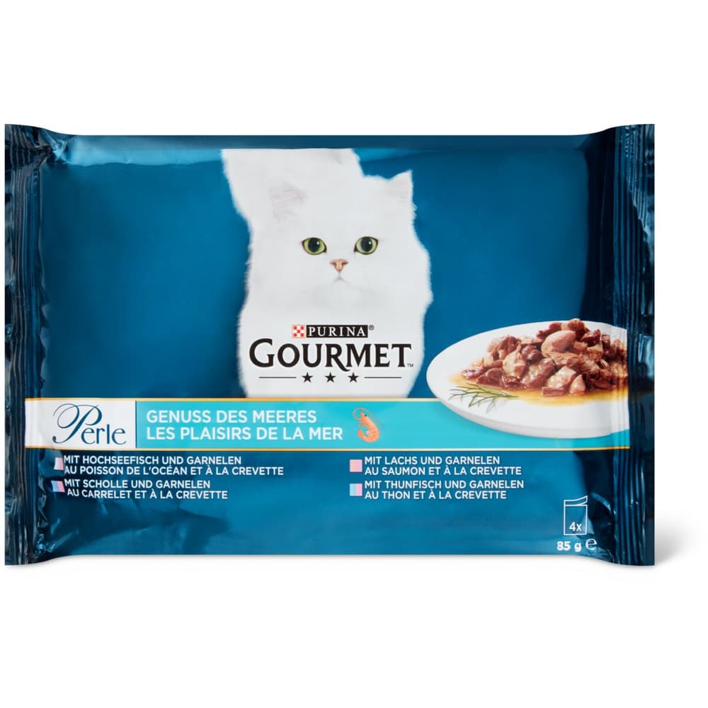 Gourmet Perle · sliced in sauce · Salmon &Shrimps, Tuna &Shrimps ...