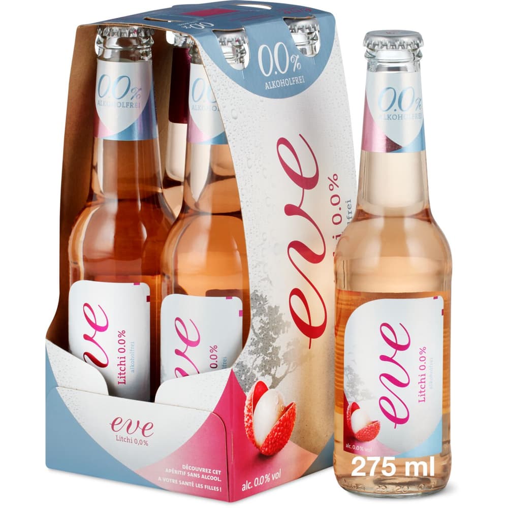 Eve Litchi · Beer mixed drinks · alcohol free • Migros