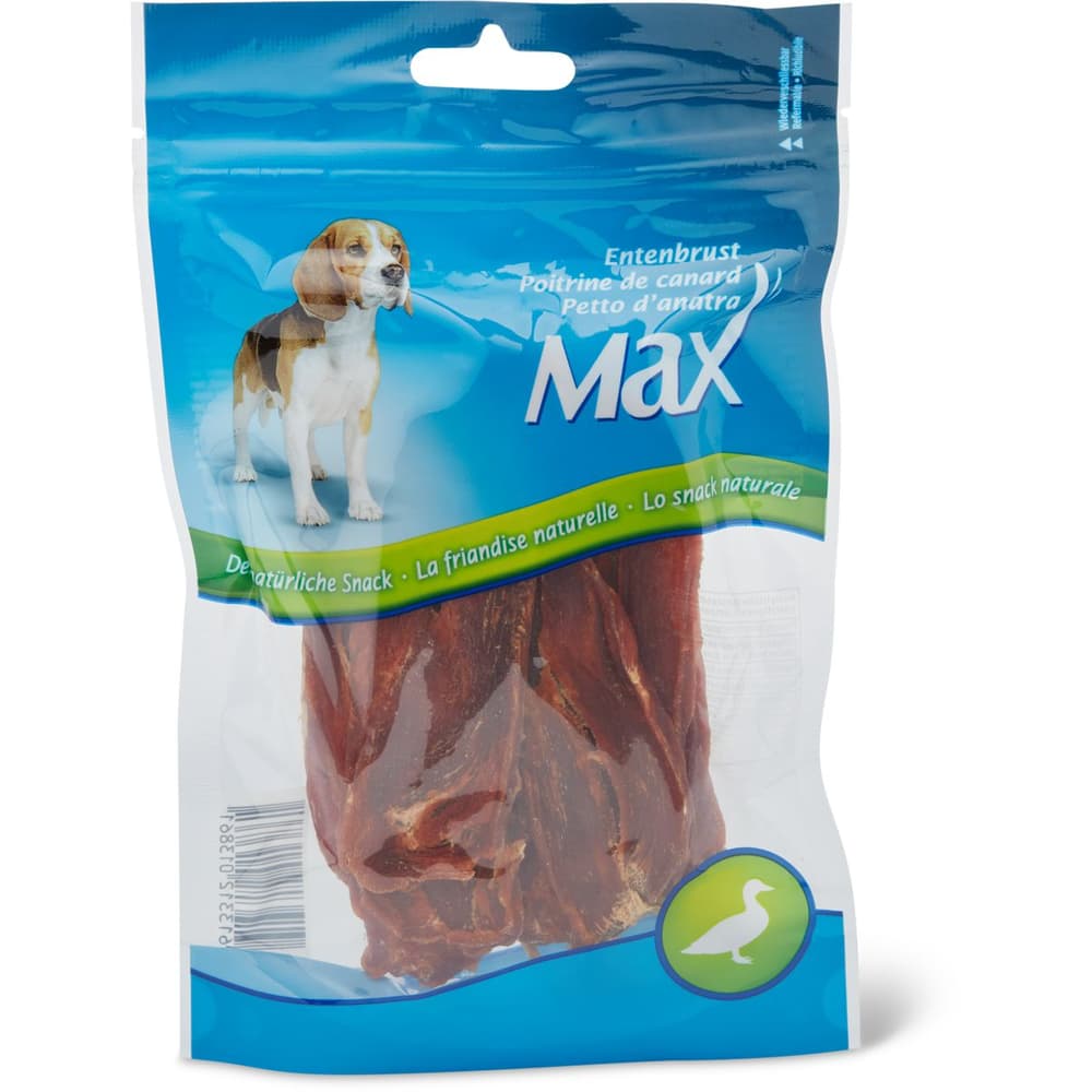Max · Snacks for dogs · Duck Breast • Migros