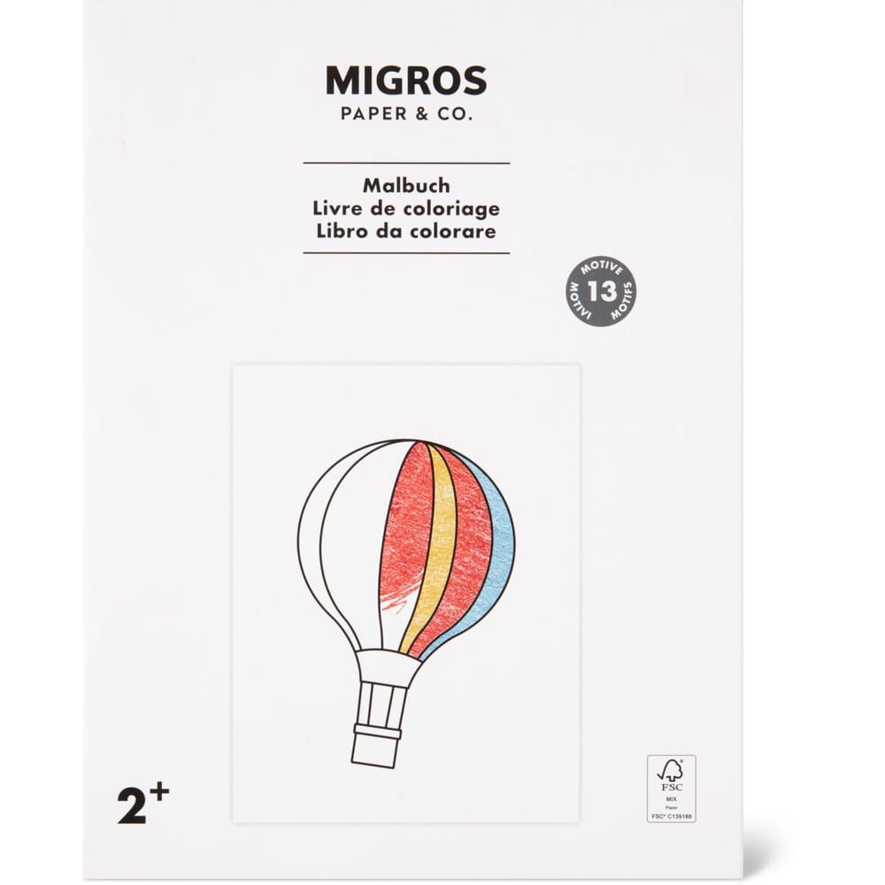 Migros Paper & Co. · Colouring book · +2 years, 13 designs • Migros