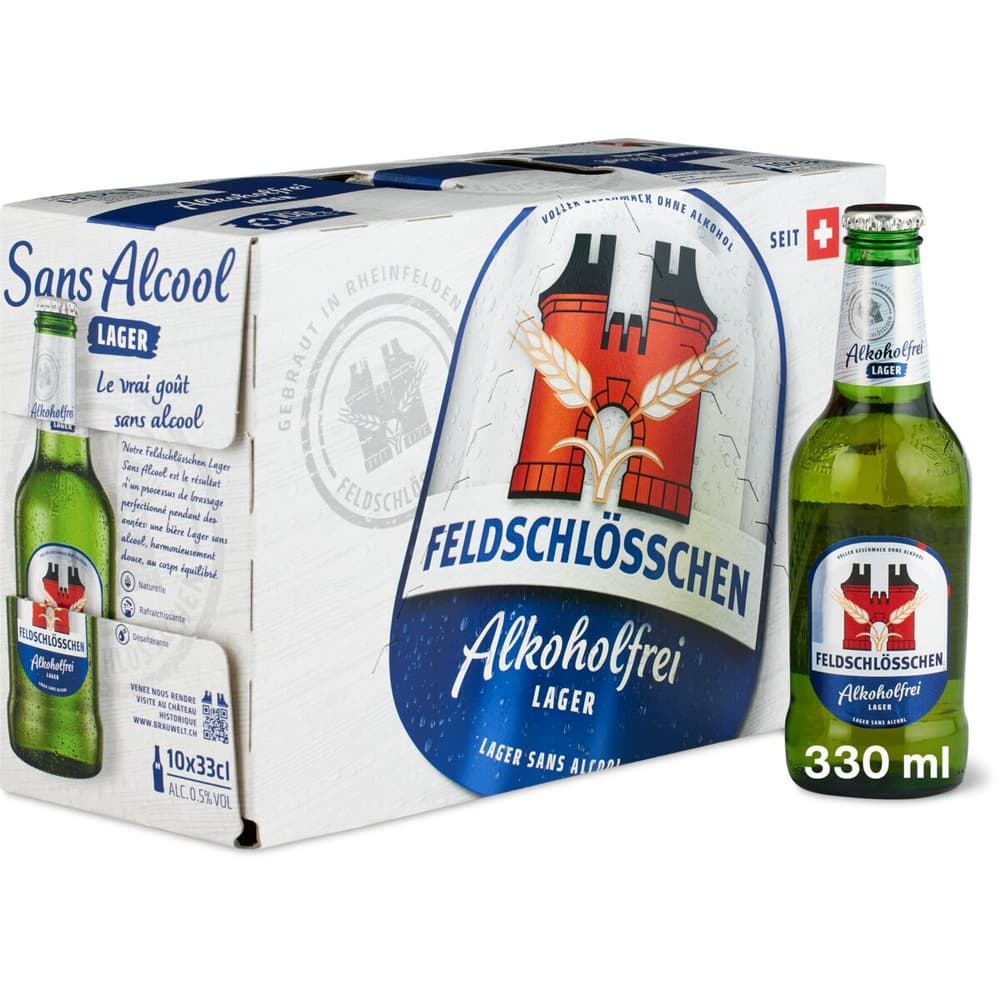 Feldschlösschen Alkoholfrei Lager · Bière blonde · sans alcool • Migros