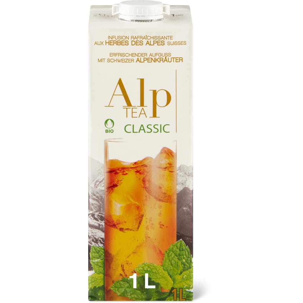 Alp Tea Classic · Infusion de plantes des Alpes · Bio - pasteurisé • Migros