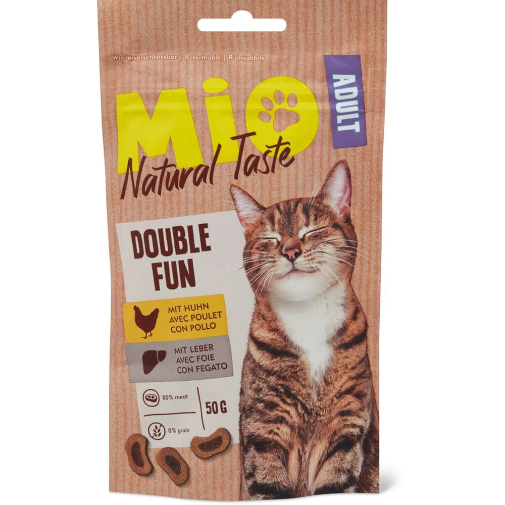 Mio Natural Taste · Snack for cat · chicken, liver • Migros