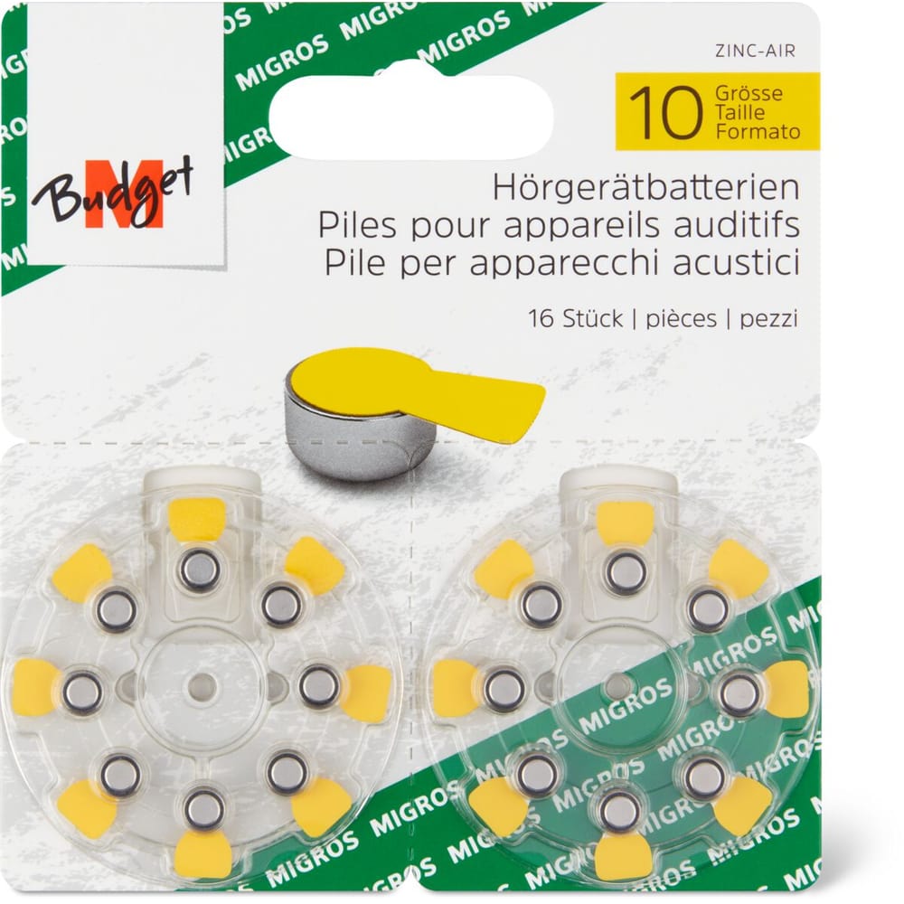 M-Budget · MBudget Typ10 Zinc-Air • Migros