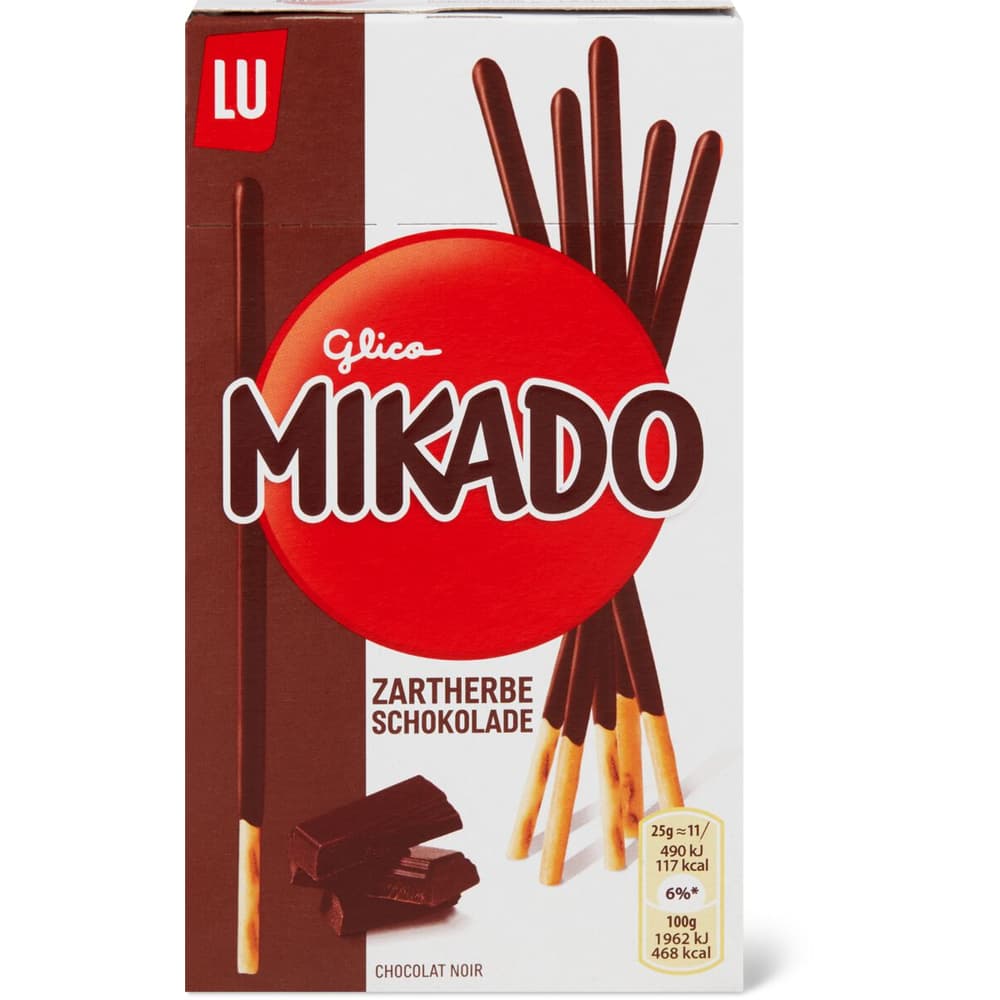 LU Mikado · Biscuit coated with fine chocolate • Migros