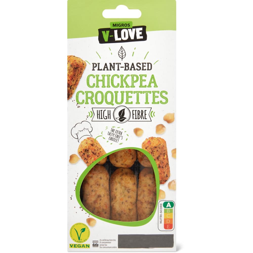 V-Love · Chickpea Croquettes · Vegan • Migros