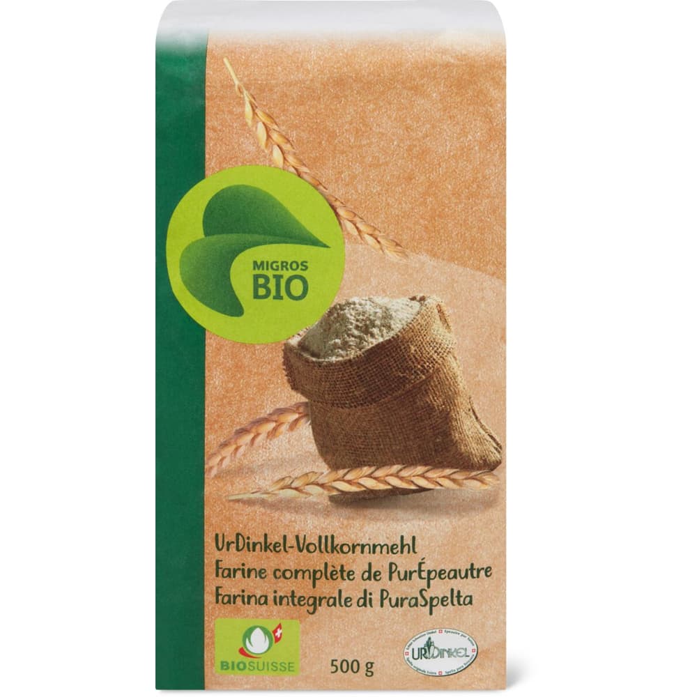 Migros Bio · original spelt wholemeal flour • Migros