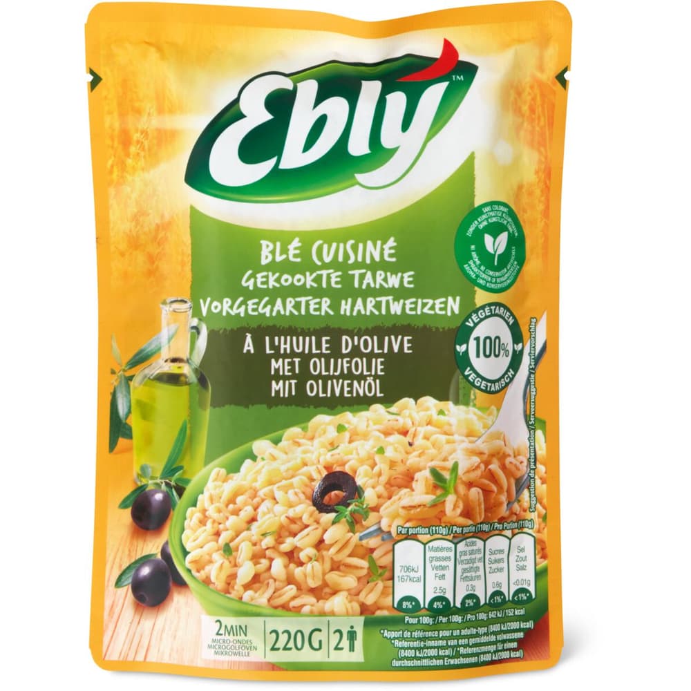 Ebly · Steamed wheat with olive oil • Migros