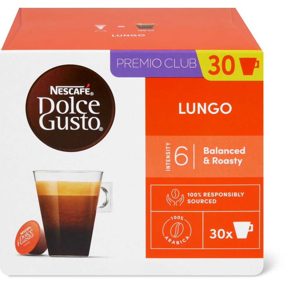 Nescafé Dolce Gusto · Kaffee-Kapseln · Lungo, System NESCAFÉ Dolce ...