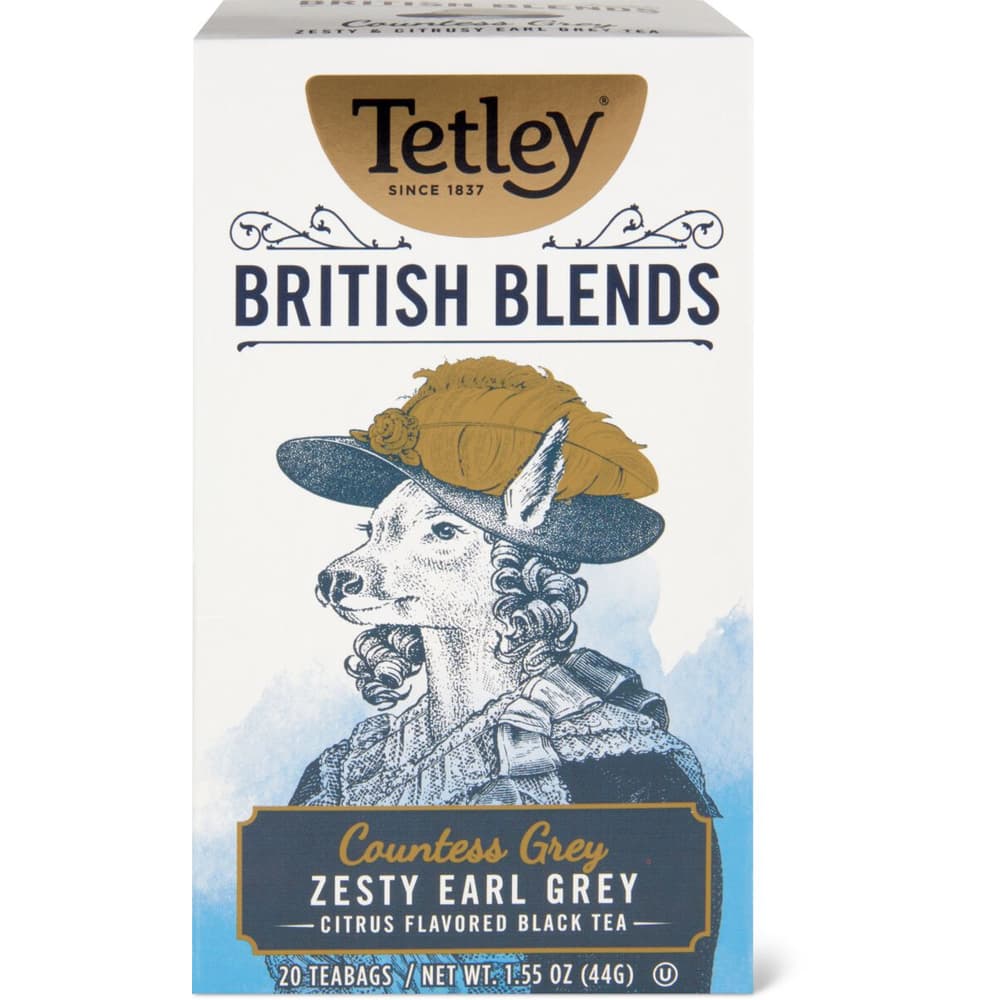 Buy Tetley British Blends · black tea · earl grey citrus • Migros