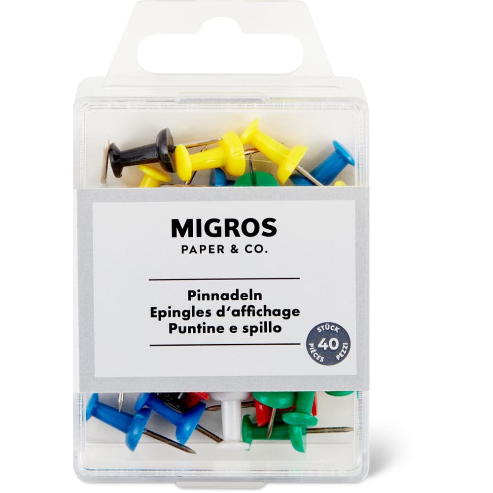 Migros Paper & Co. · Pinboard needles • Migros