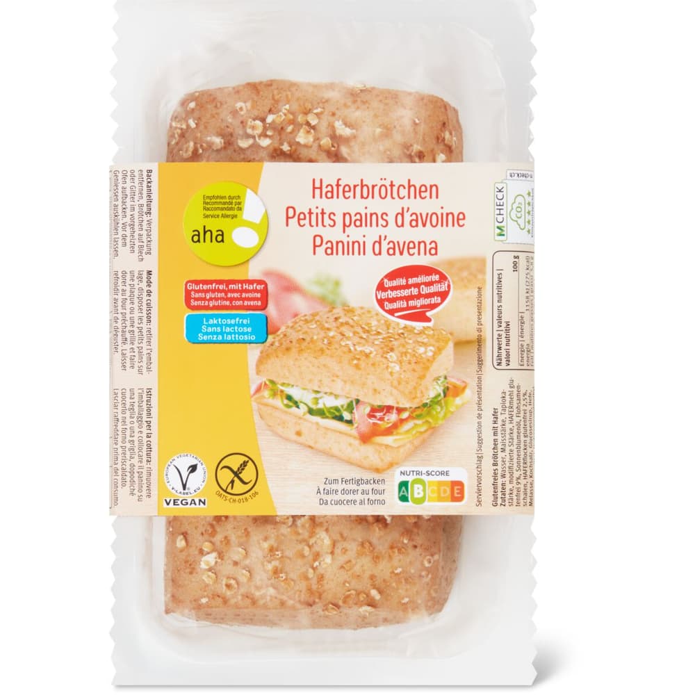 aha! · Oatmeal roll · Part baked • Migros