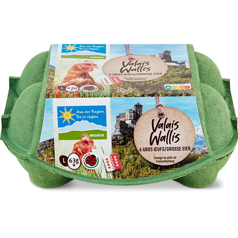 Uova Vallese all'aperto 63g+ • Migros