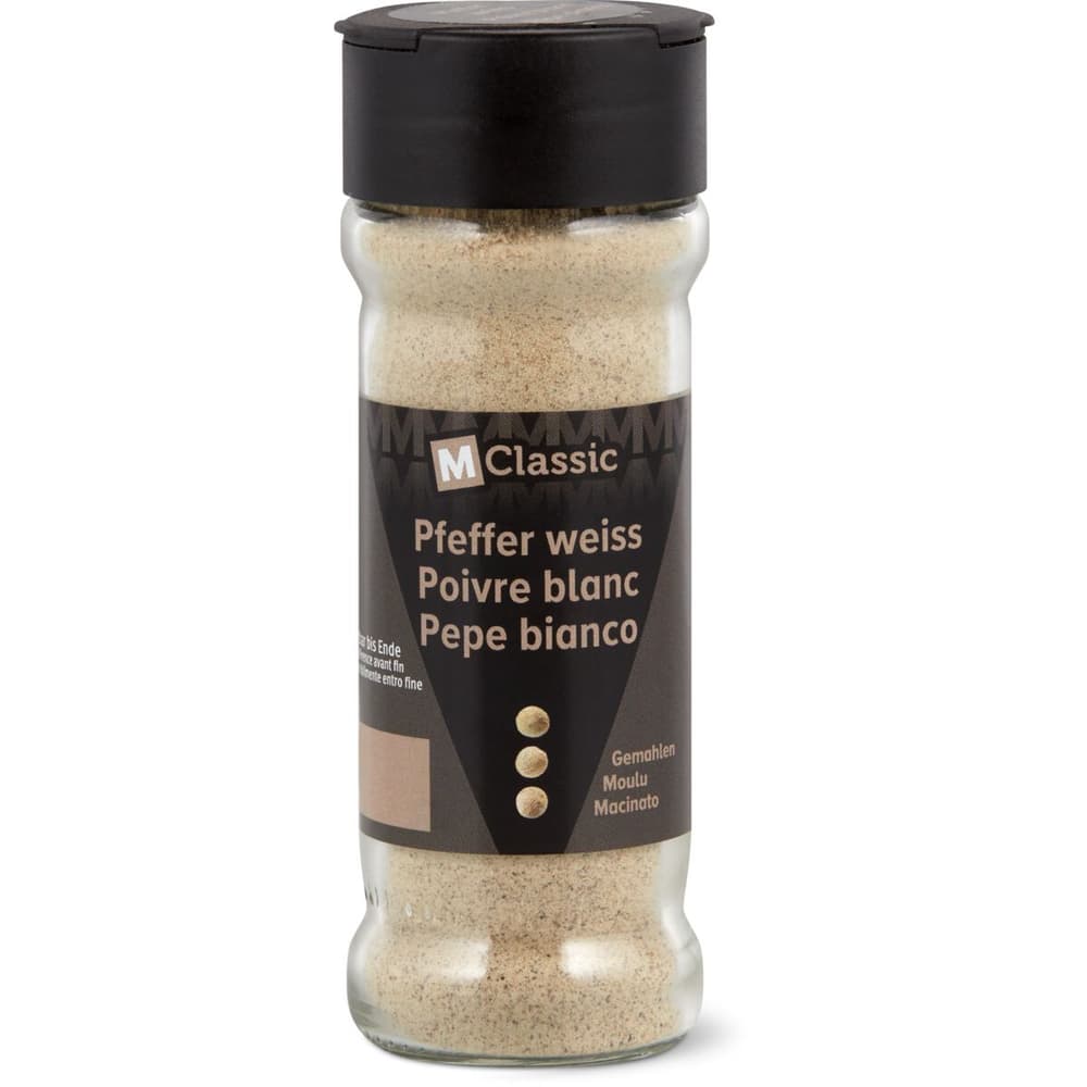 M-Classic · Pfeffer weiss · Gemahlen • Migros