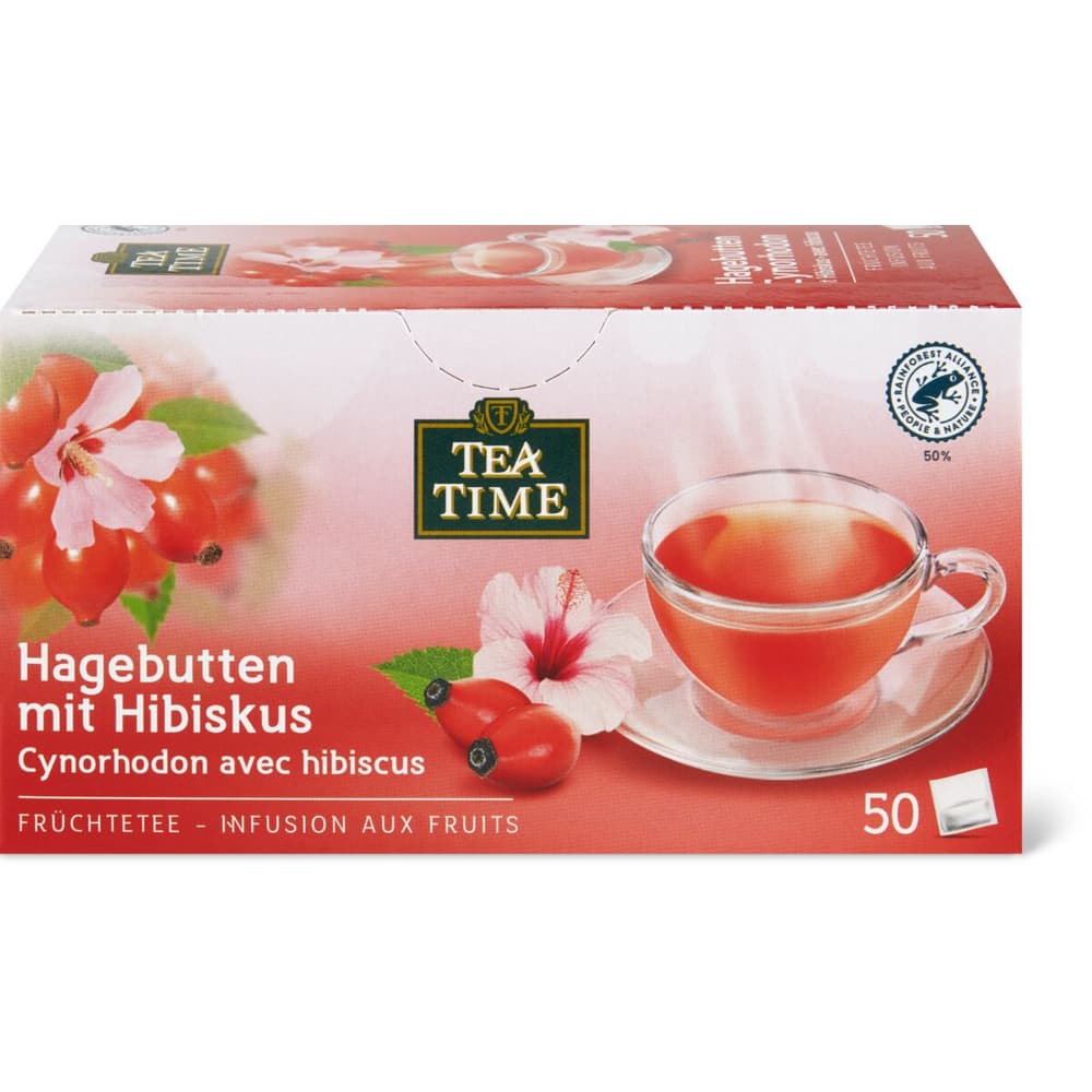 Tea Time · Hagebutten mit Hibiskusblüten • Migros