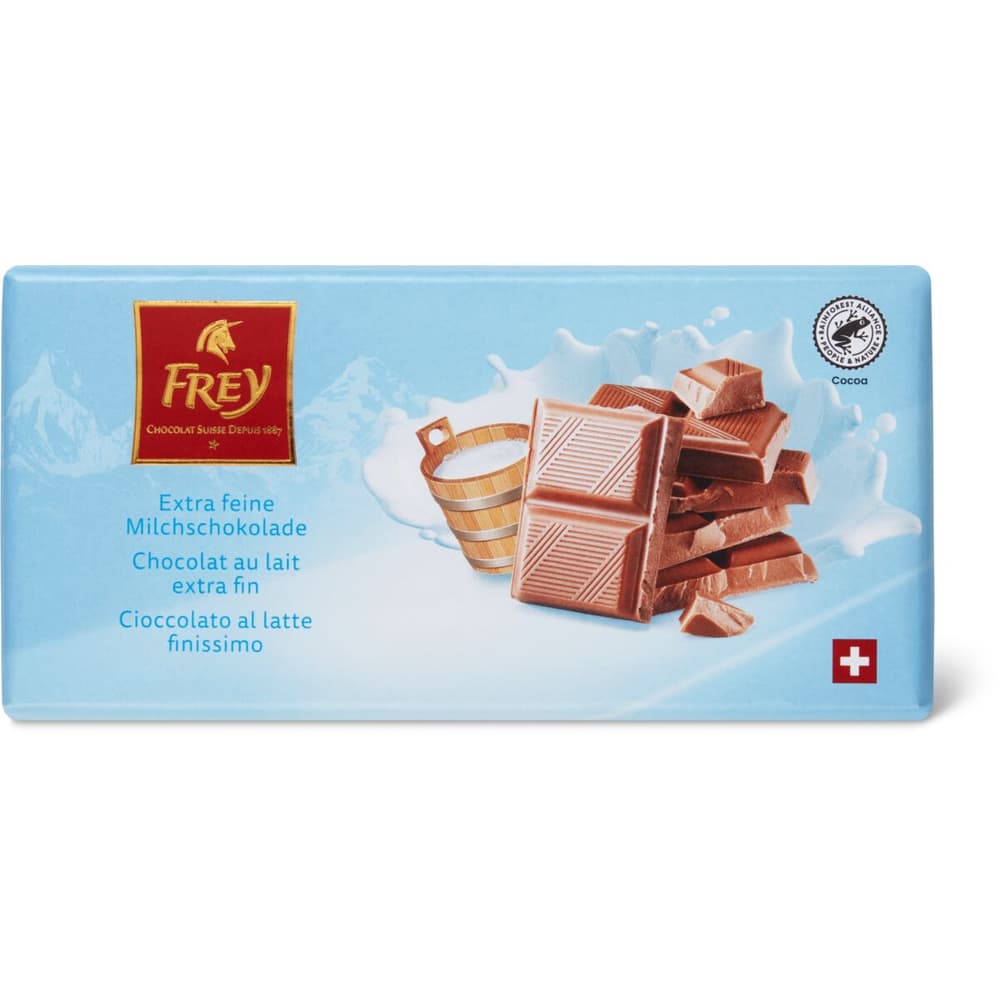 Achat Frey · Tablette de chocolat · Au lait extra fin • Migros
