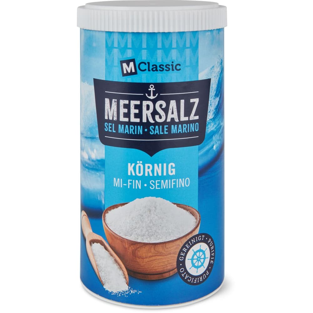 M-Classic · Meersalz · Gereinigt, körnig • Migros
