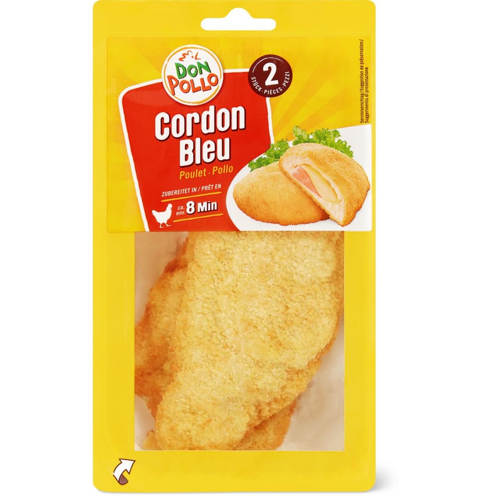 Achat Don Pollo · Cordon bleu de poulet · panés • Migros
