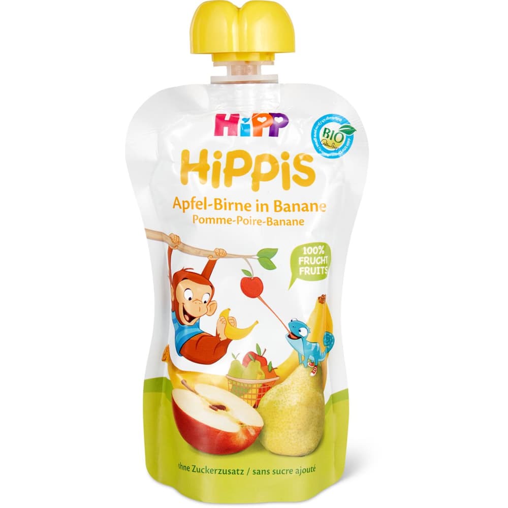 Buy HiPP Bio · Squeeze pouches for babies apple-pear-banana · From 12 months • Migros
