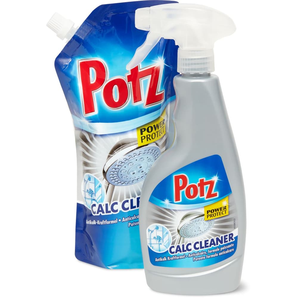 Potz · Limescale cleaner spray and refill • Migros