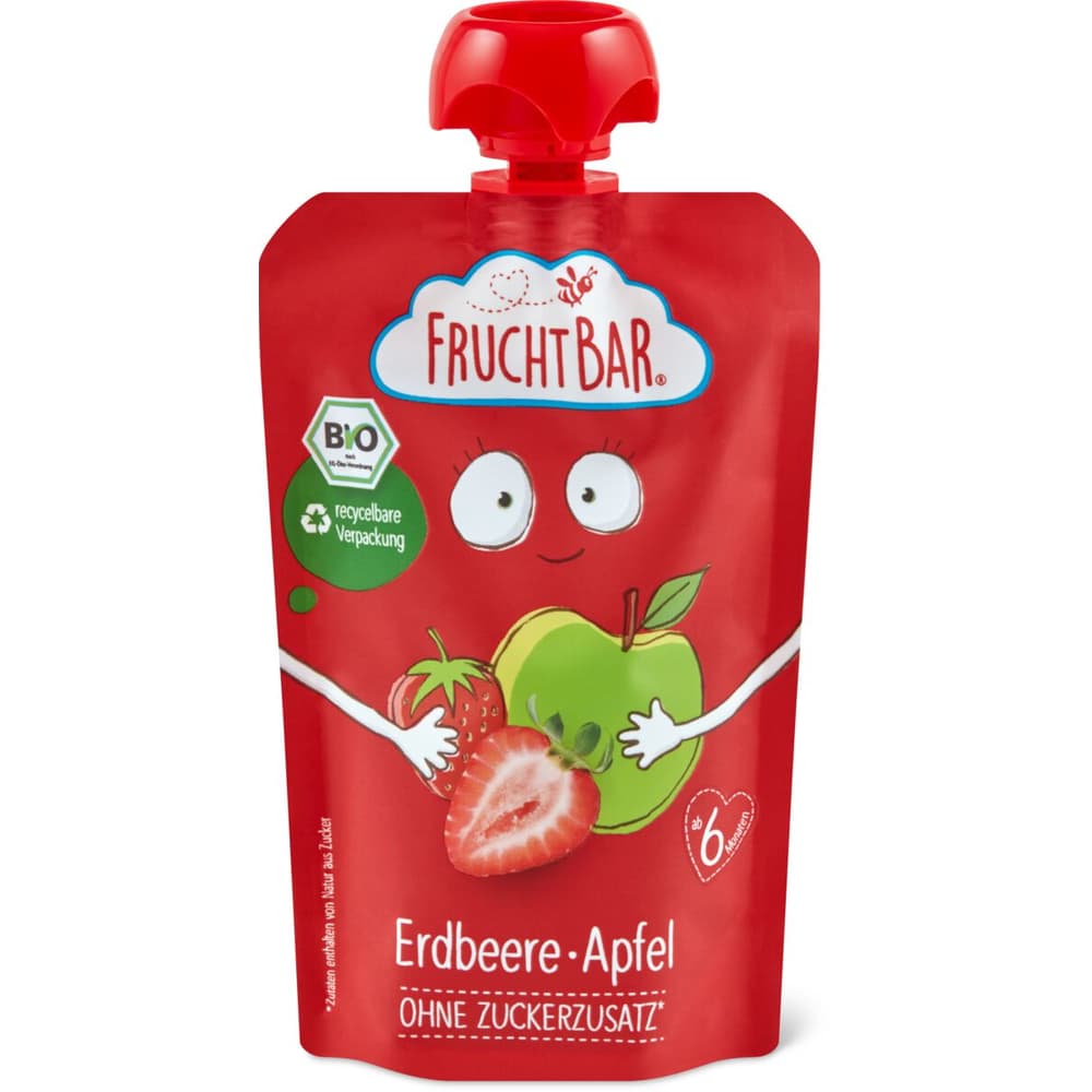 Fruchtbar Bio · Squeeze pouches for babies, strawberry & apple · From 6 ...