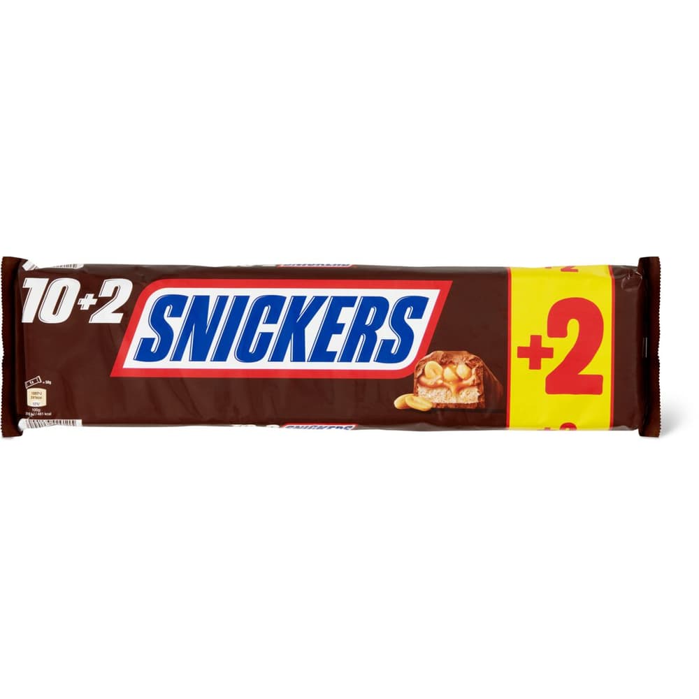 Snickers · Filled chocolate bars with caramel and peanuts · 2 free of ...
