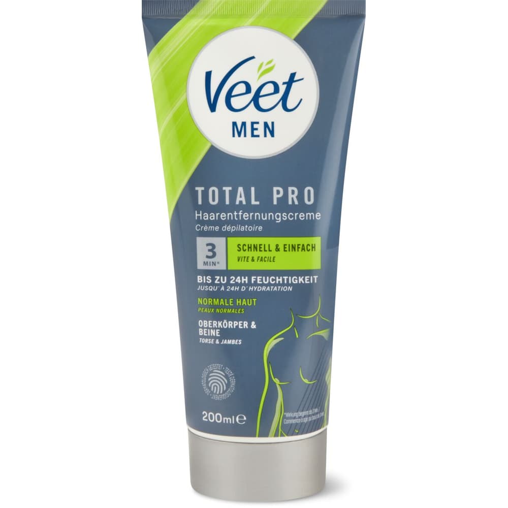 Veet Men Total Pro · Hair removal cream · Chest & legs • Migros