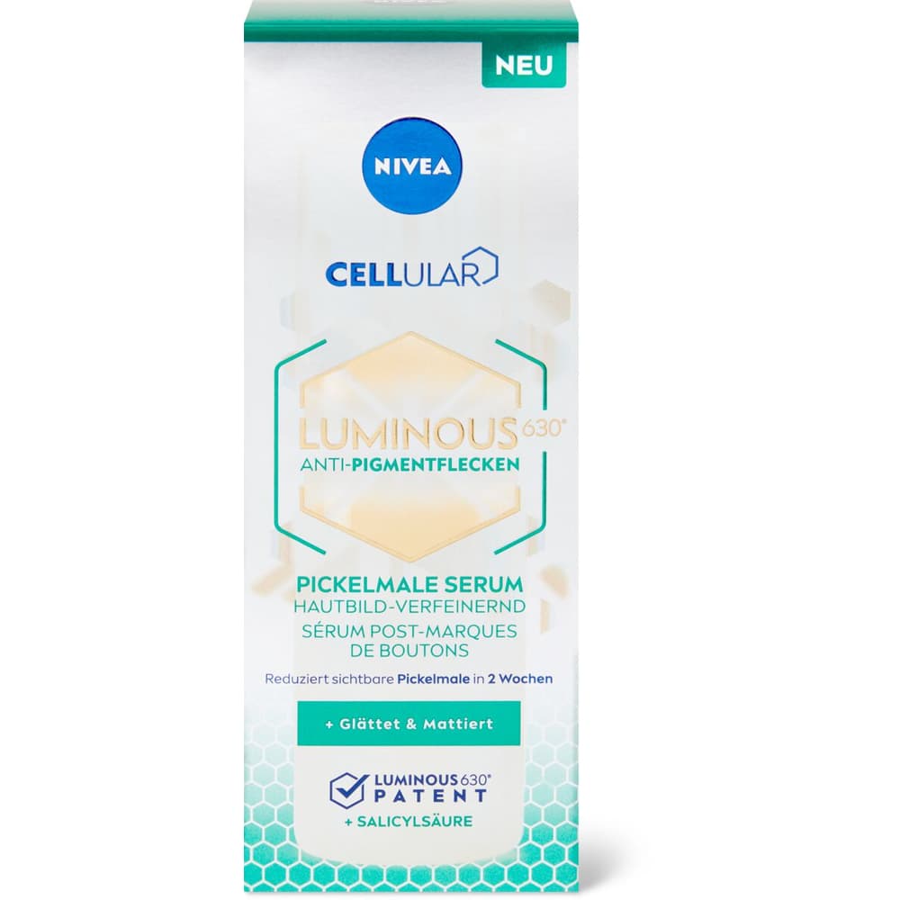 Nivea Cellular Luminous 630 · Serum · post-button marks • Migros