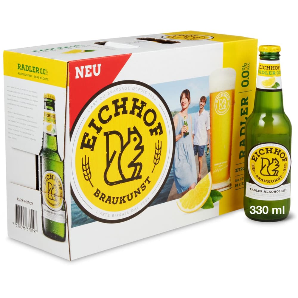 Eichhof Radler · Bier-Mixgetränke · alkoholfrei • Migros Online