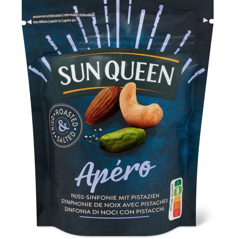 Sun Queen Premium Nuts · Nut mixture with pistachios · salted • Migros