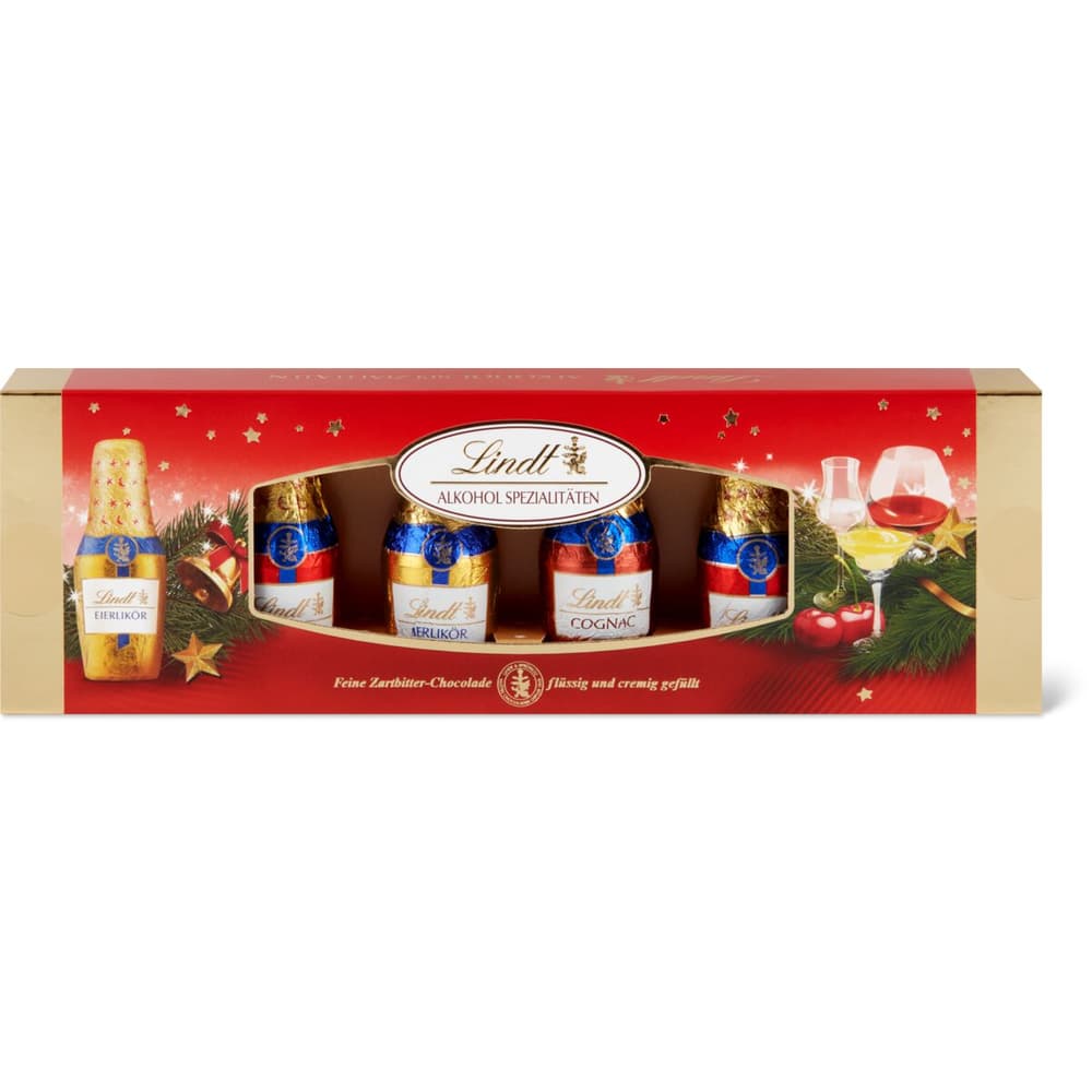 Lindt · Mini-bottiglie di cioccolato fondente con alcol • Migros Online