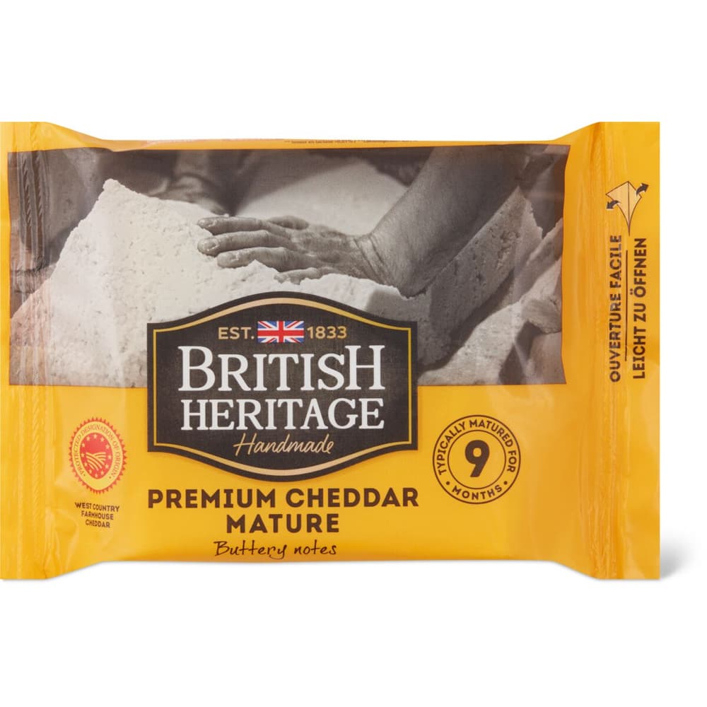 British Heritage · Cheddar · Mature • Migros