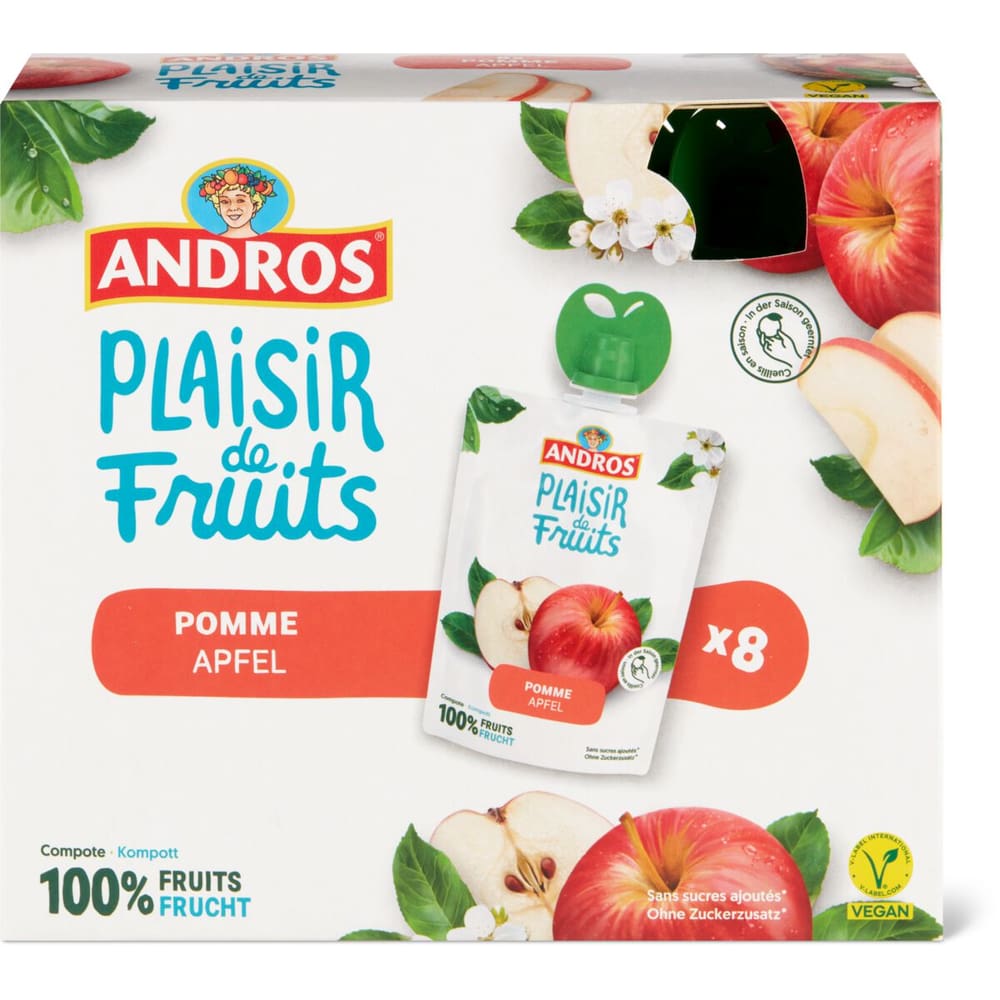 Andros · Compote en gourde · Pomme • Migros Online