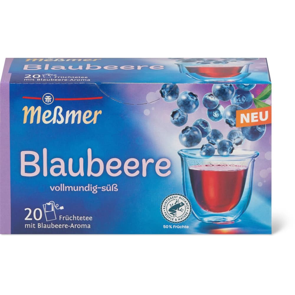 Messmer · Herbal tea blend · blueberry flavour • Migros