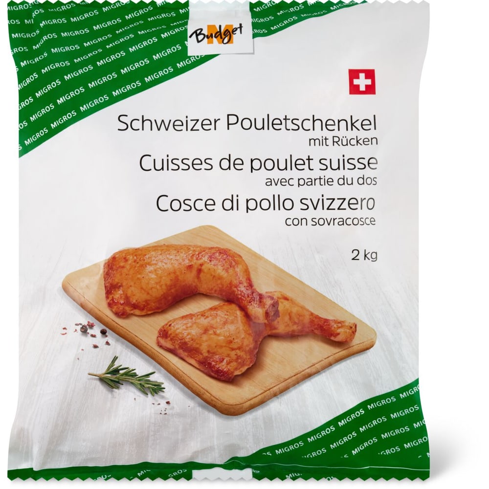 M-Budget · Poulet Schenkel • Migros