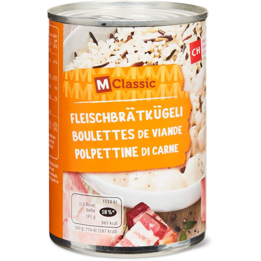 M-Classic · Boulettes de viande · à la sauce blanche • Migros