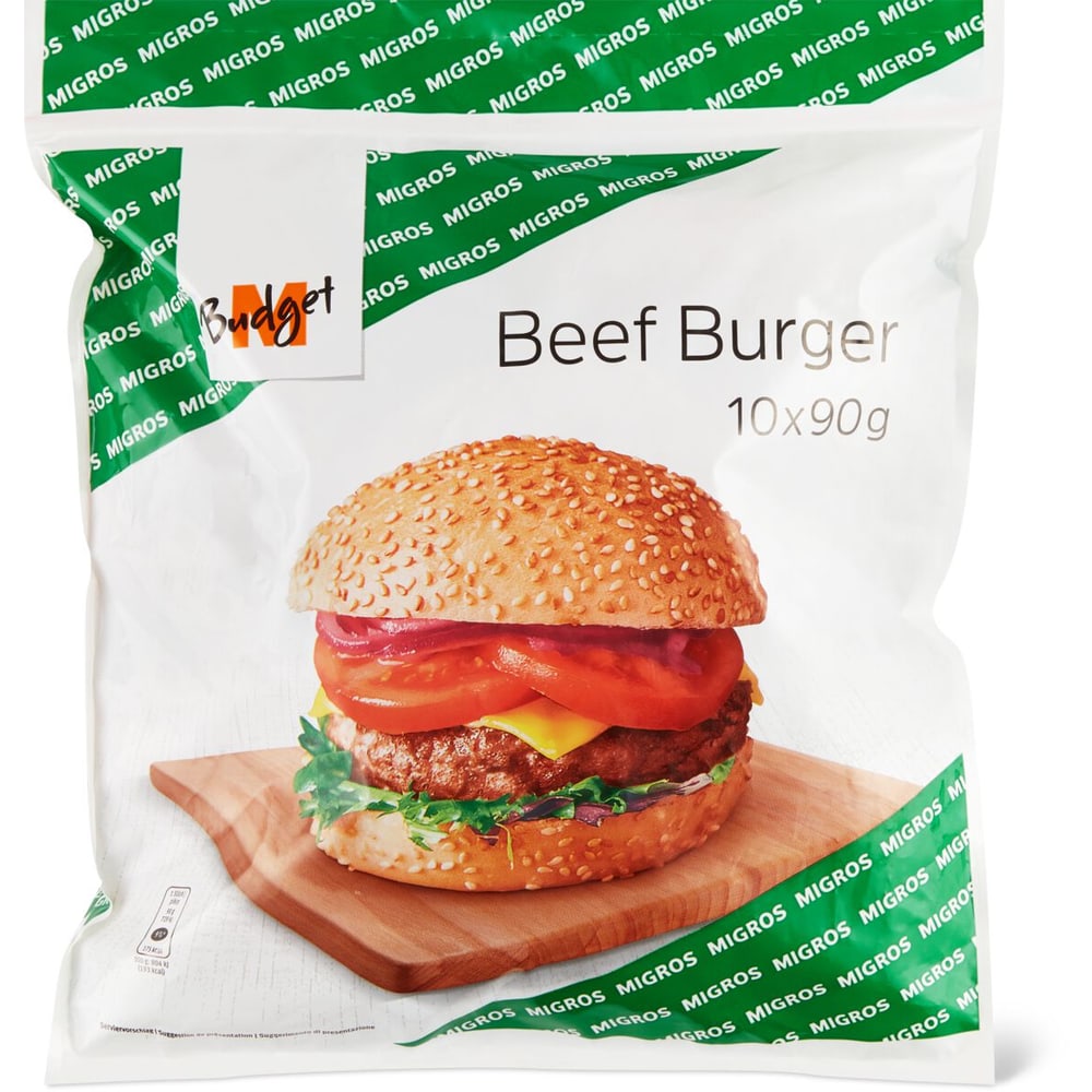 M-Budget · Burger de boeuf • Migros