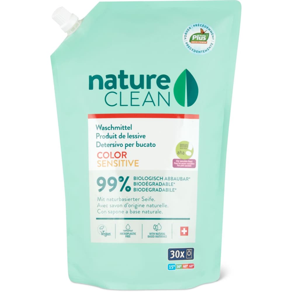 Nature Clean Color Sensitive · Lessive liquide · 30 lessives, avec ...