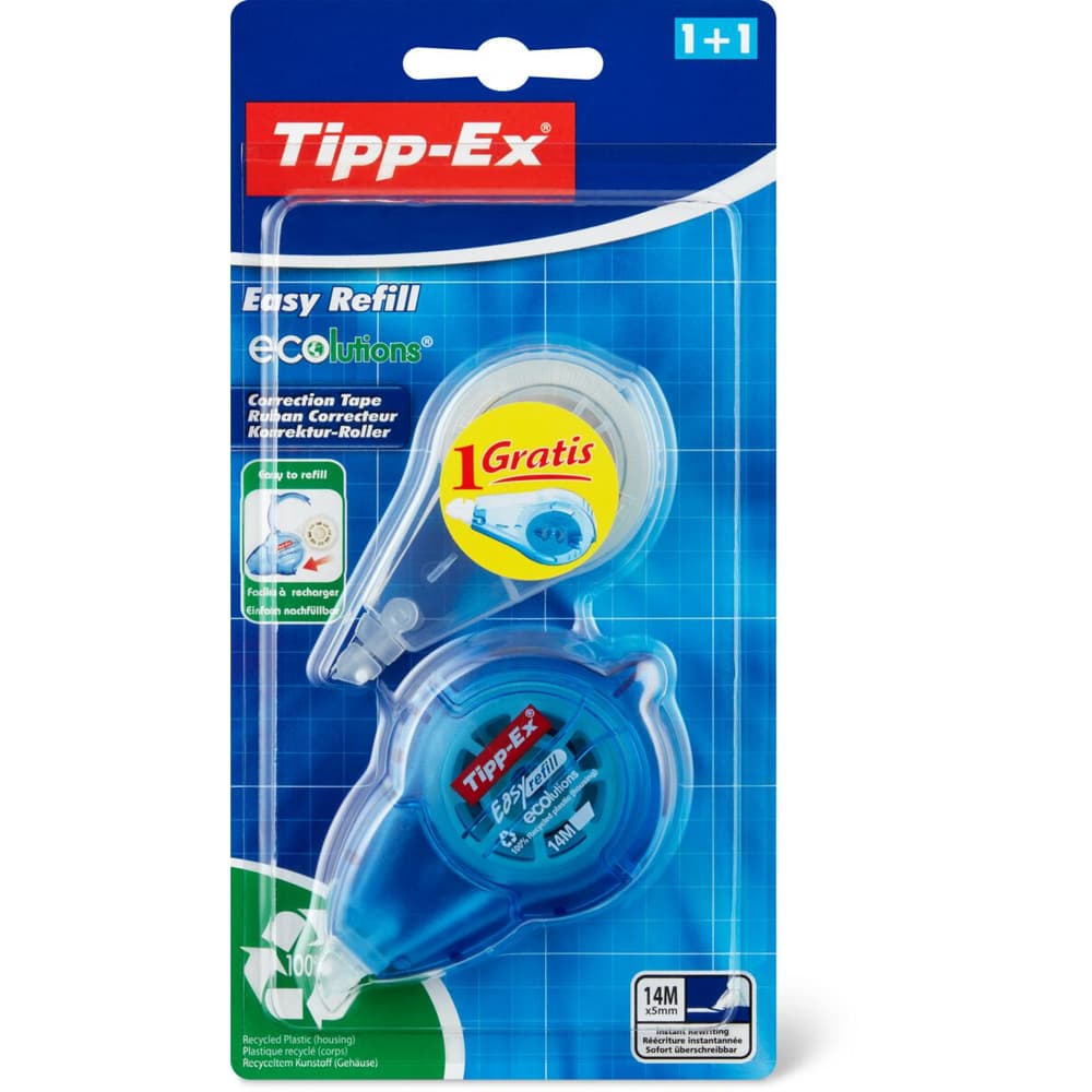 Tipp-Ex · Correction Roller · 5mm, 2 x 14m • Migros