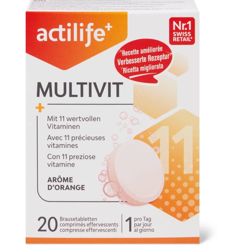 Actilife · Brausetabletten · Multivit • Migros