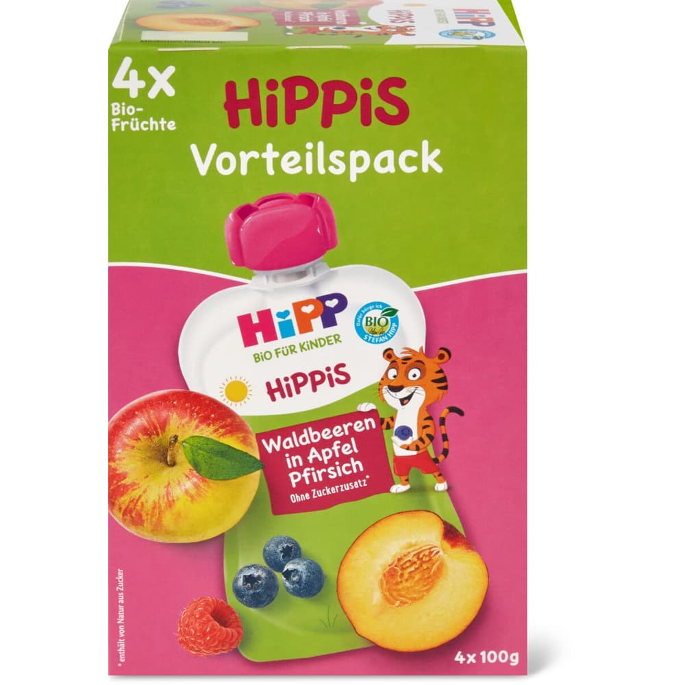 Quetschbeutel Waldbeeren Apfel Pfirsisch • Migros