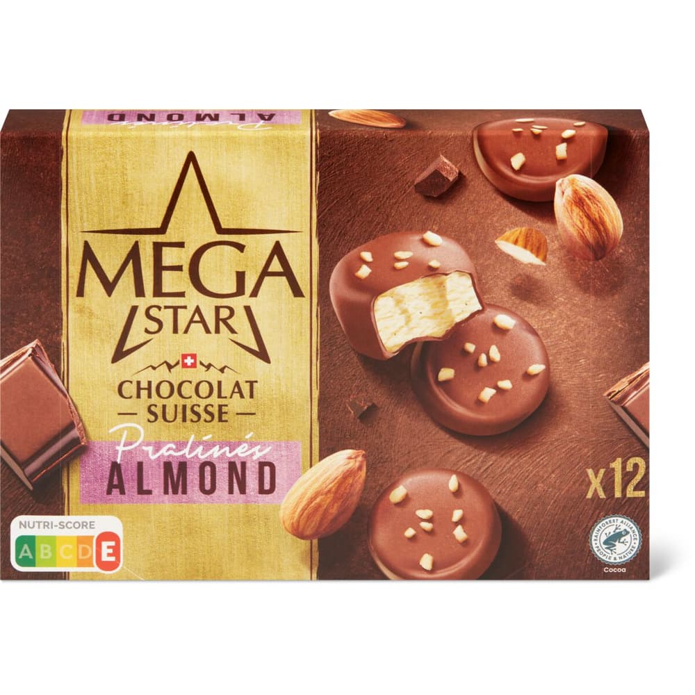 MegaStar Minis · Glace à la vanille · enrobée de chocolat au lait et ...