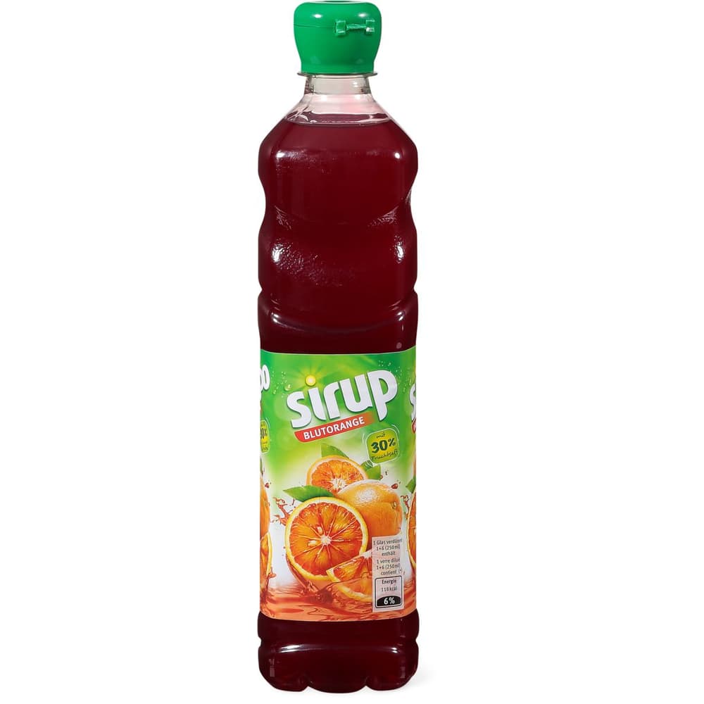 Sirup · Sirop · orange sanguine 30% avec arôme • Migros