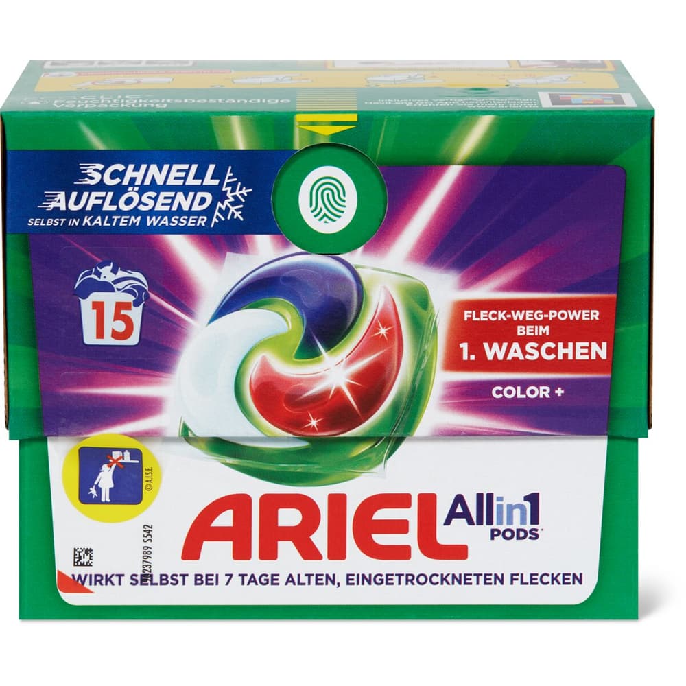 Ariel Color + · Capsule detergent · 15 wash cycles • Migros Online