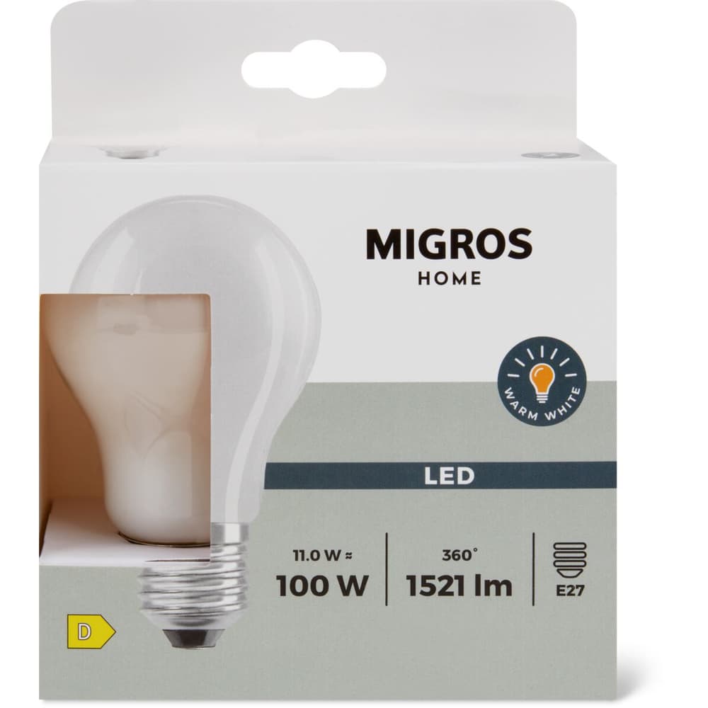 Migros Home Led · Leuchtmittel · MATT A 100W E27 • Migros
