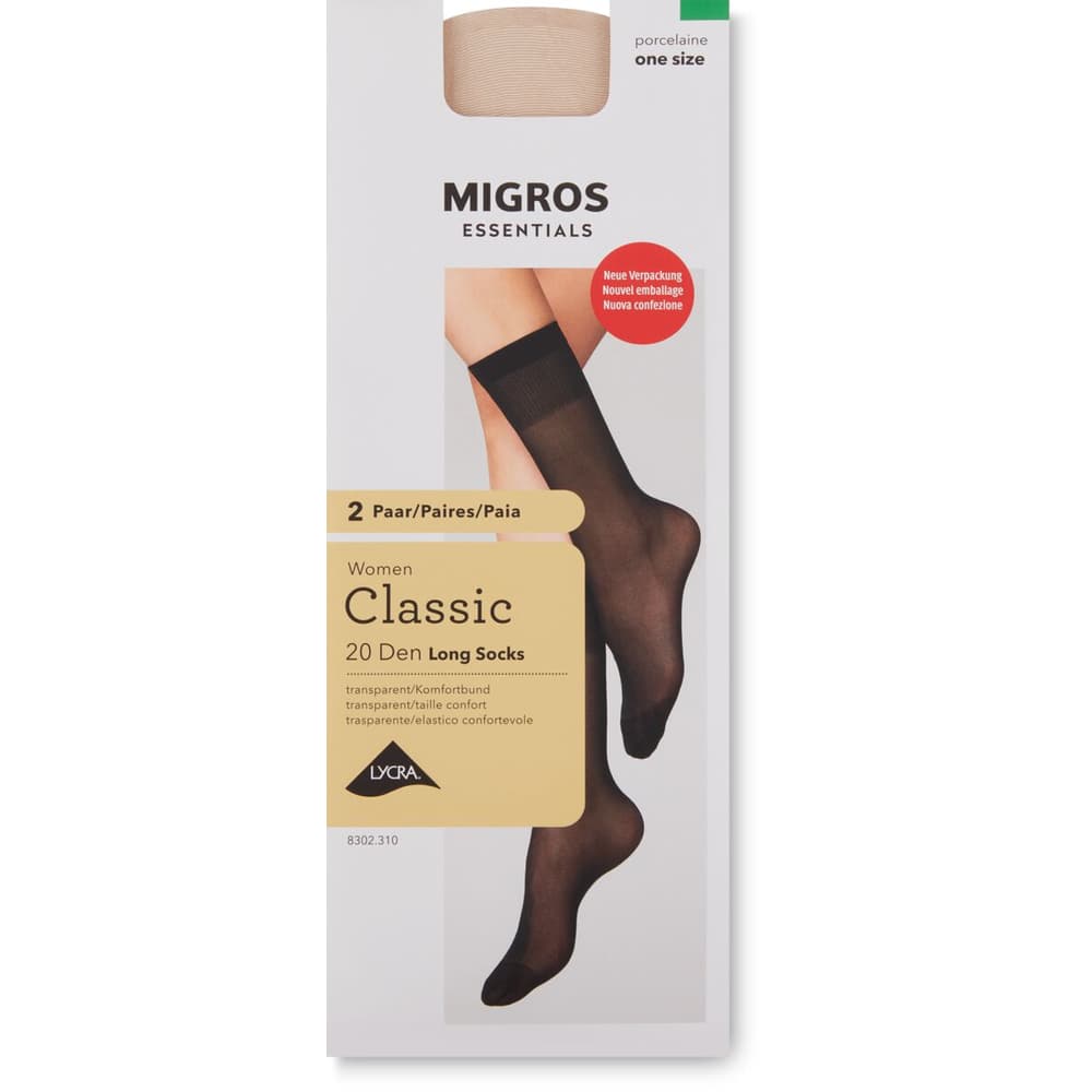 Socquettes dames Long Socks 20 Den • Migros